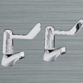 Heatrae Sadia Pack P Pair Elbow Lever Basin Taps 95970324 | ukhps.co.uk