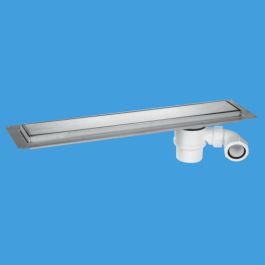 McAlpine CD800-B 800mm Channel Drain Brushed Stainless Steel | ukhps.co.uk
