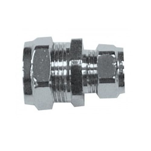 Chrome Compression 15mm x 10mm Reducing Coupling | ukhps.co.uk