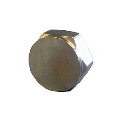 Chrome Plated Brass Blank Nut 1/2" | ukhps.co.uk