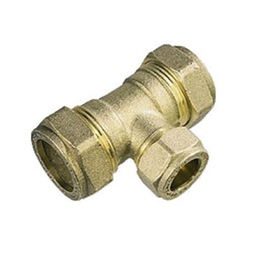 Compression 22mm x 22mm x 15mm Branch Reducing Tee | ukhps.co.uk