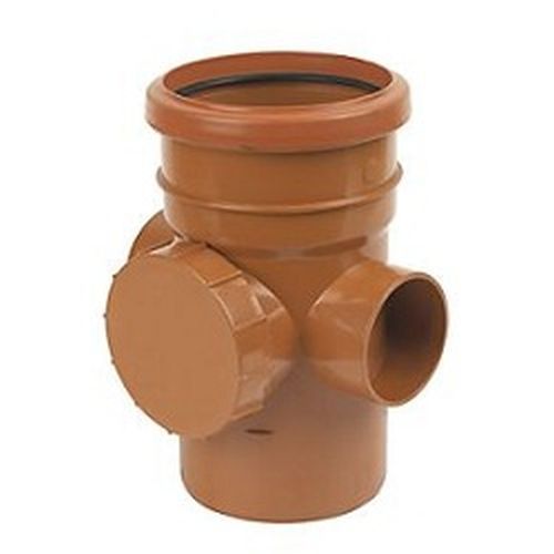 FloPlast D274 110mm Underground Drainage Single Socket Access Pipe ...