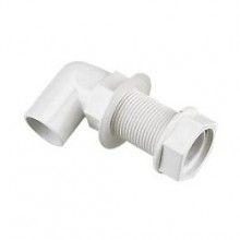 FLOPLAST OS15 Overflow/Condensate 90° Bent Tank Connector White 21.5mm ...