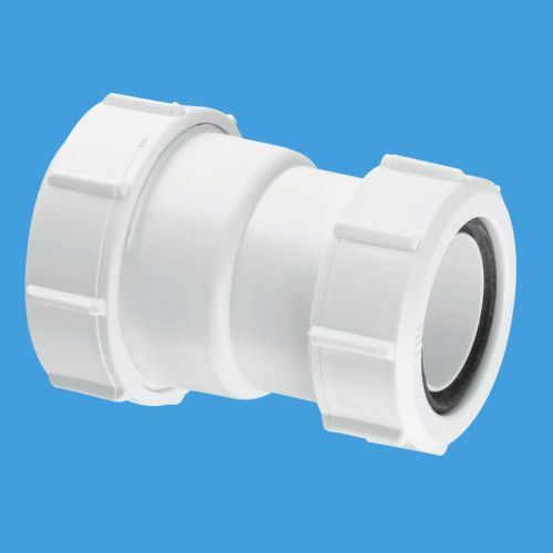 McAlpine ST28L-ISO 1¼" x 40mm European Pipe Size Straight Connector ...
