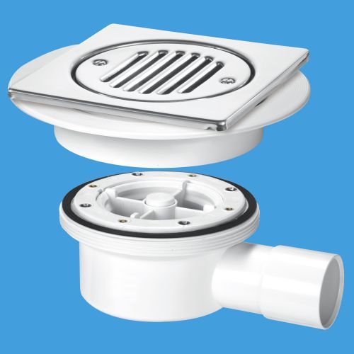 McAlpine VSG52T6SS Two Piece Tile Or Stone Floor Gully With NRV ...