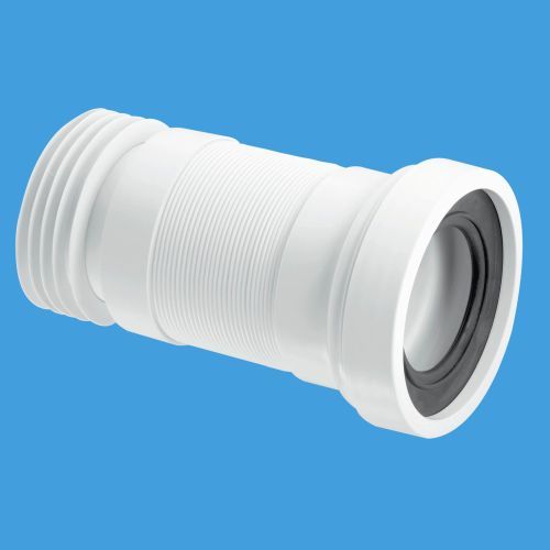 McAlpine WC-F18S Straight Flexible Pan Connector Short Length 3½"/90mm ...
