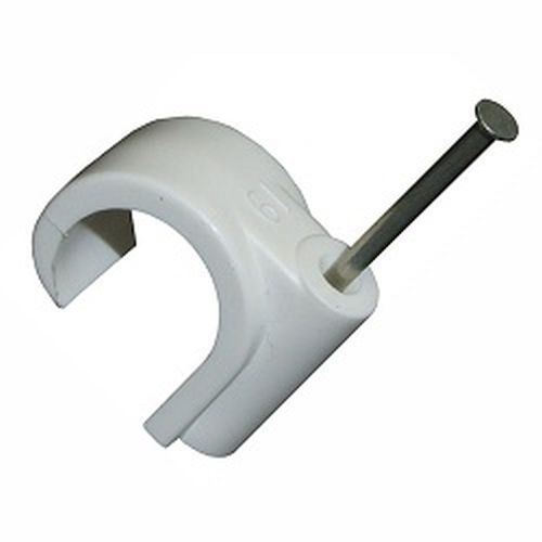 Unifix White Masonry Nail Pipe Clip 16mm | ukhps.co.uk